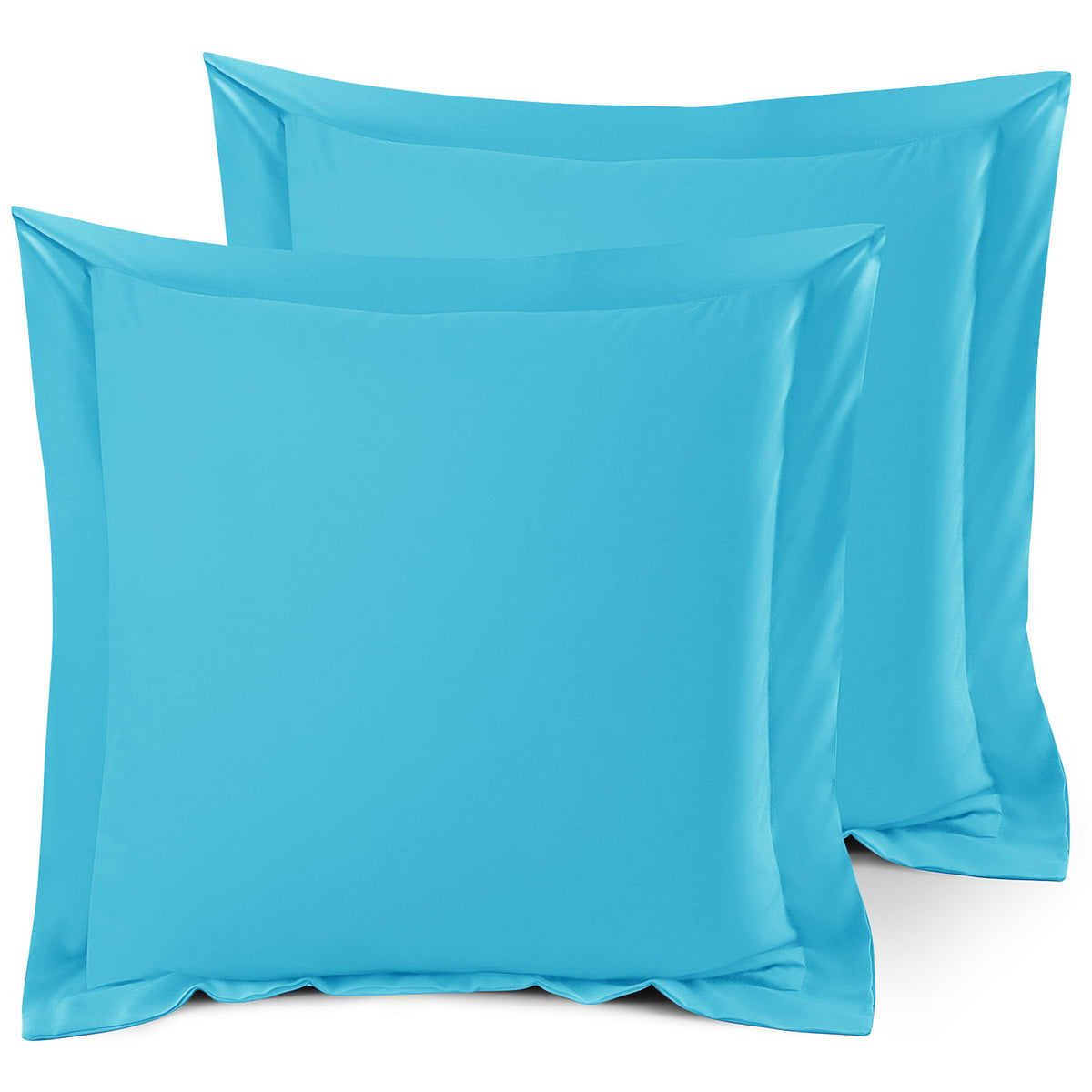 Euro Pillow Shams Premium 1800 Series Double Brushed Bed Pillow Cases ...